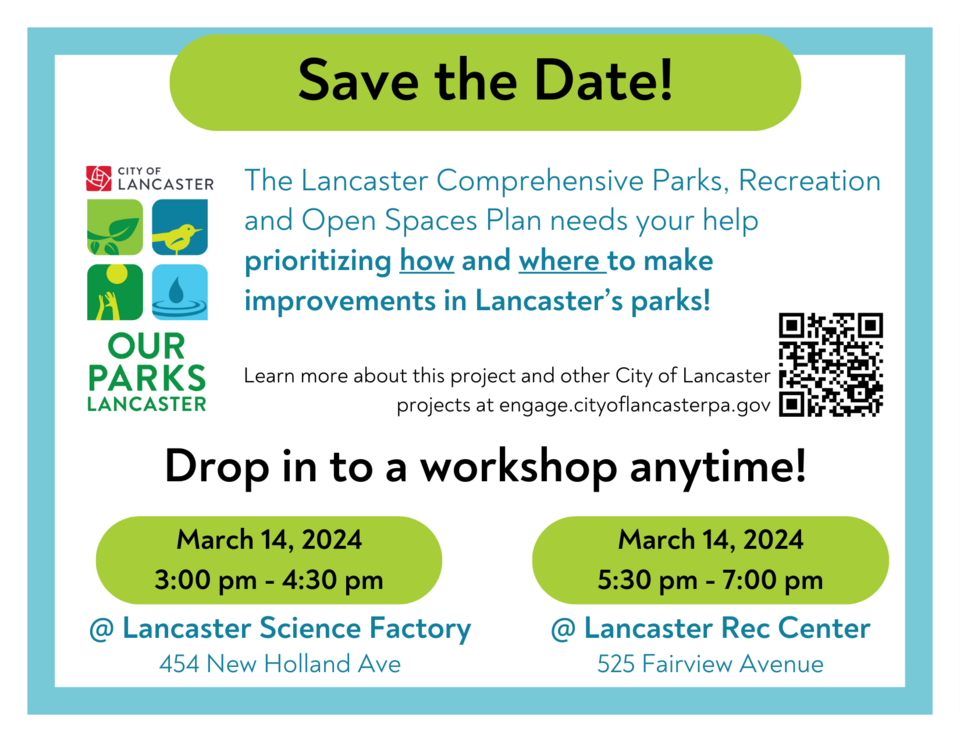 Event: Public Workshop @ Lancaster Rec: Parks, Recreat... | City of ...